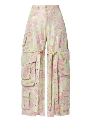 MARQUES' ALMEIDA Brocade Wide-leg Cargo Pants - No