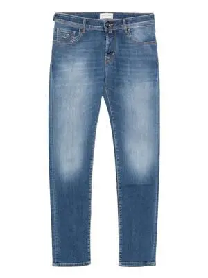 Jacob Cohen Belt Loop Jeans With Faded Effect - Blue