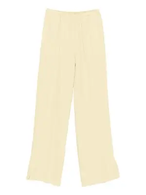 FORTE_FORTE Casual Pants With Elastic Waist - Nude