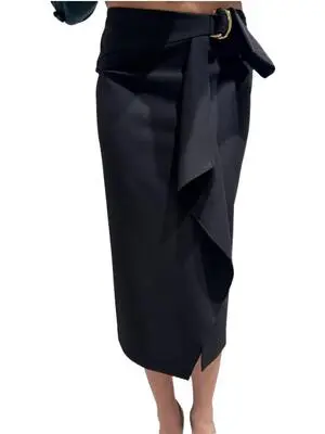 Max Mara Back-zip Skirt - Black