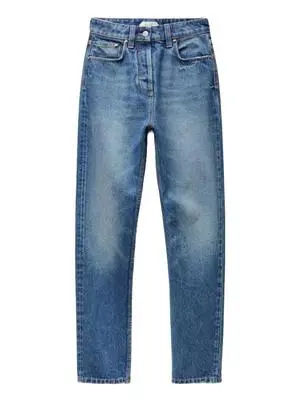 Versace High-waisted Straight-leg Jeans - Blue