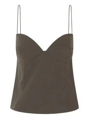 ST. AGNI ST. AGNI Fitted Sweetheart Neck Cotton Camisole