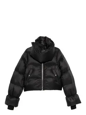 Rick Owens Funnel-neck Down Jacket - Black