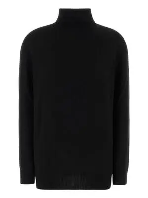 THE ROW Long-sleeved Turtleneck Sweater - Black