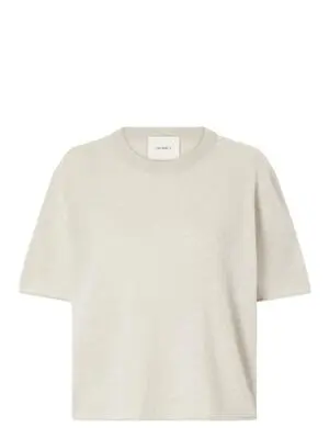 LISA YANG Cropped Knit Top - White