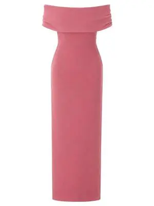 Solace Adele Off-shoulder Maxi Dress - Deep Rose