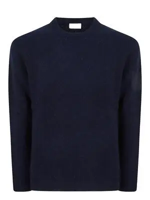 BALLANTYNE Crew-neck Long-sleeve Sweater - Navy