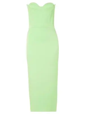 ALEX PERRY Ansley Strapless Midi Dress