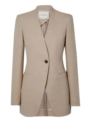 Lafayette 148 New York Wool-blend Single-button Blazer - Nude