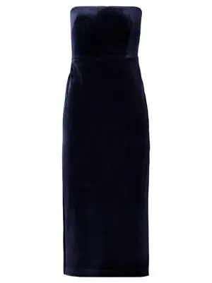 Alex Perry Velvet Midi Dress - No