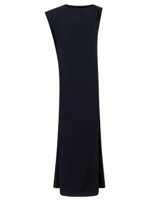Jacquemus Boat Neck Sleeveless Maxi Dress - Black