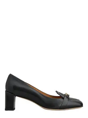 TOD'S Tod's Leather Pumps With T Timeless Accessory