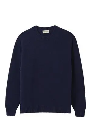 Johnstons Of Elgin Murchison Cashmere And Cotton Jumper - Blue