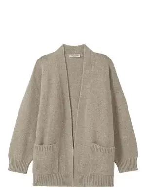 Johnstons Of Elgin Cashmere & Cotton Cardigan - Grey
