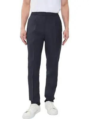 Officine Générale Drew Italian Fresco Wool Pants - Dark Navy