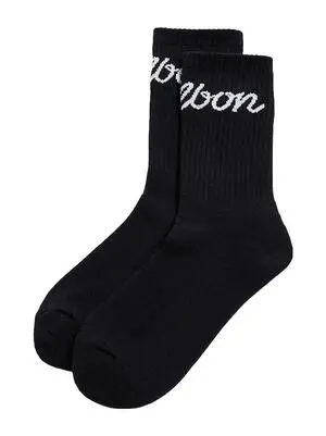 MALBON Malbon Bon Script Crew Socks