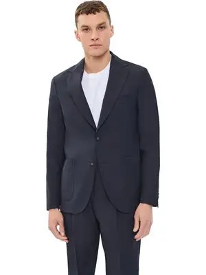 Officine Générale Arthus Italian Fresco Wool Jacket - Dark Navy
