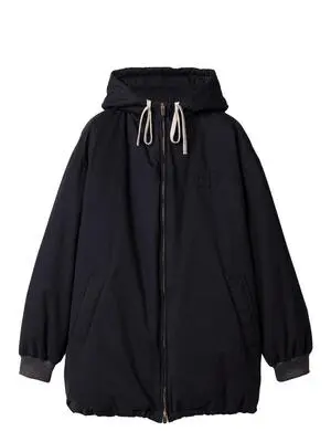 Miu Miu Gabardine Down Jacket - Navy