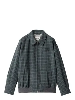 MIU MIU Miu Miu Checked Flannel Blouson Jacket