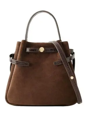 Tory Burch Romy Suede Bucket Bag - Brown