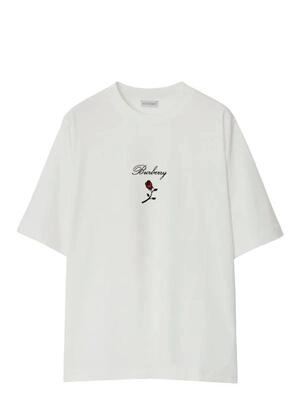 Burberry Rose Cotton T-shirt White