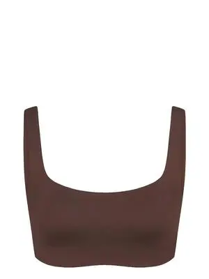 NIKESKIMS Matte Scoop Neck Bra Dark Sepia - Brown