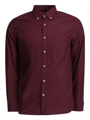 BEAMS Bd Oxford Shirt - Bordeaux