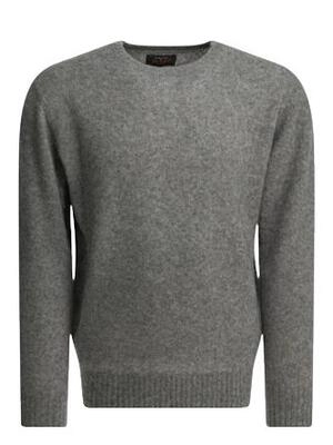 BEAMS Cashmere Blend Crewneck Sweater - Grey