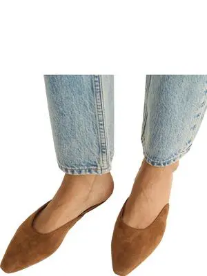 DÔEN DOEN Adair Suede Almond Toe Slides