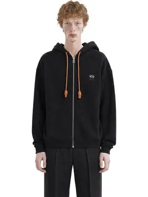 Loewe Zip-up Hoodie - Black
