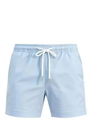 VAYLA Tailored Swim Shorts With Contrast Piping - Blue