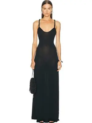 SRG Araminta Knit Twist Gown - Black