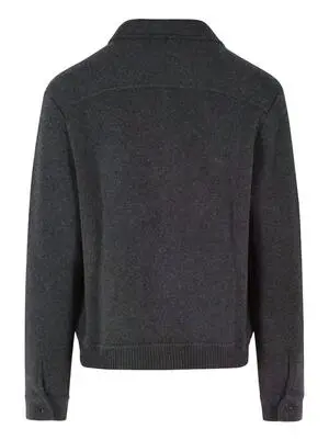 LARDINI Knitted Button-up Jacket