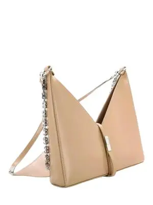 Givenchy Cut Out Leather Shoulder Bag - Neutrals
