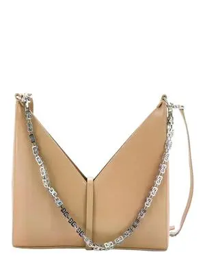 Givenchy Cut Out Leather Shoulder Bag - Neutrals