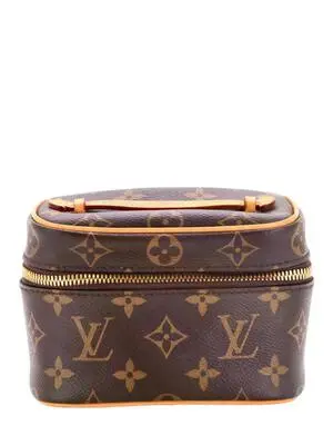 LOUIS VUITTON Nice Vanity Case Monogram Canvas Nano Pouch - Brown