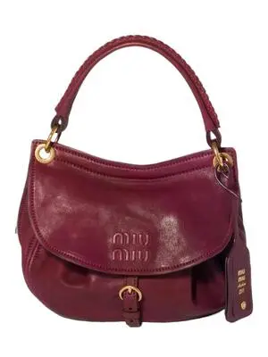 Miu Miu Rendez-vous Nappa Leather Bag - Red