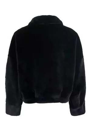VALENTINI 1972 Zip-up Faux-fur Jacket - Black