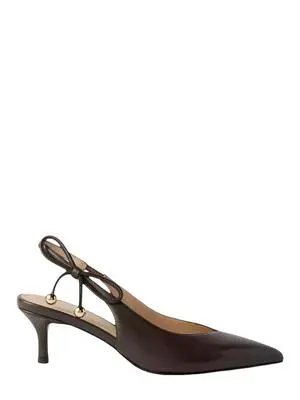 Furla Poppy Slingbacks With Stiletto Heel - Brown