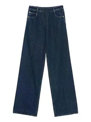FORTE_FORTE Pressed-crease Wide-leg Jeans - Blue