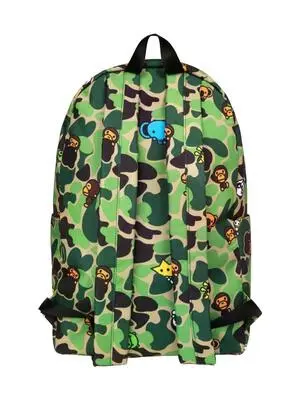 A BATHING APE Large Baby Milo Backpack - Green