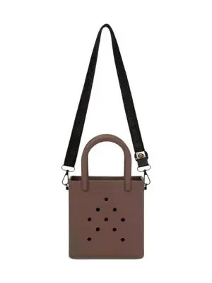 A BATHING APE Baby Milo Motif Eyelet Detail Cross Body Bag - Brown