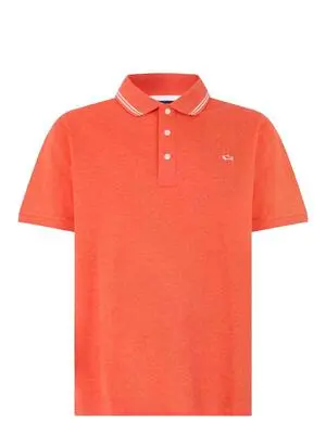 Paul & Shark Logo-embroidered Polo Shirt - Orange