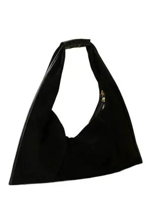 TWINSET Chain-tassel Leather Bucket Bag - Black