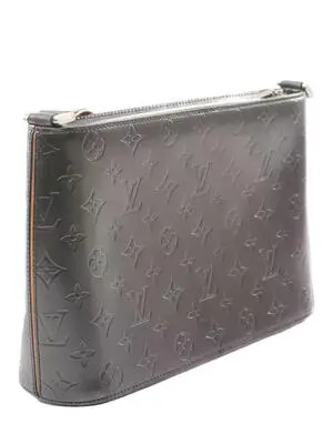 LOUIS VUITTON 2002 Alston Monogram Mat Shoulder Bag - Black