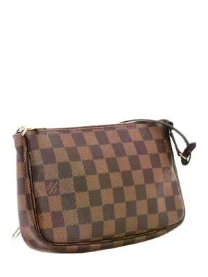 LOUIS VUITTON Pochette Accessoires Damier Clutch Bag - Brown