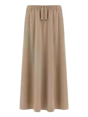 Herno A-line Maxi Skirt - Neutrals