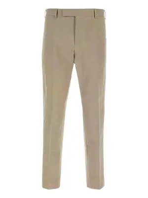 PT TORINO Zip-fastening Tailored Trousers - Neutrals