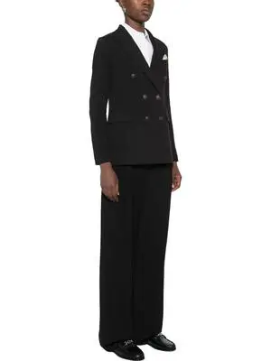 CIRCOLO 1901 Double-breasted Peak-lapel Jacket - Black