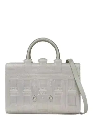 Karl Lagerfeld Rue St-guillaume Maison Satchel Bag - Silver